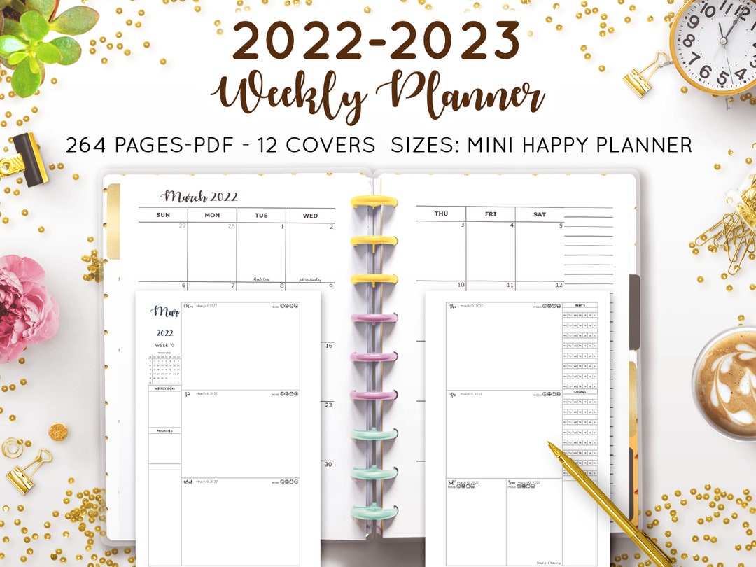 2022 2023 Weekly Planner 2022 2023 Planner 365 Day Planner - Etsy