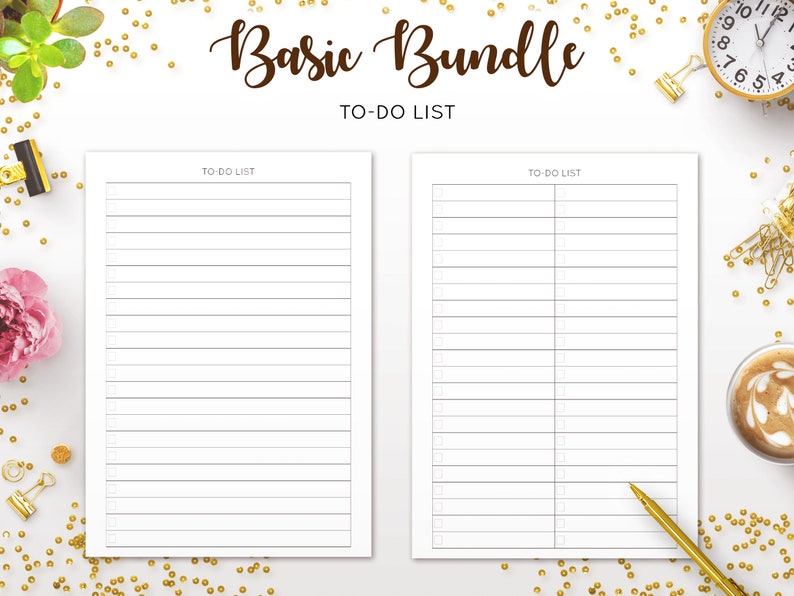 Dot Grid Paper, Lined Paper, Graph Paper, to Do List Printable, Dot ...