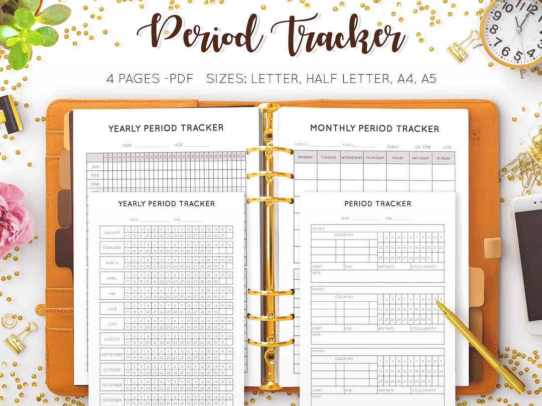 Period Tracker Period Journal PMS Menstrual Cycle Calendar Ovulation ...