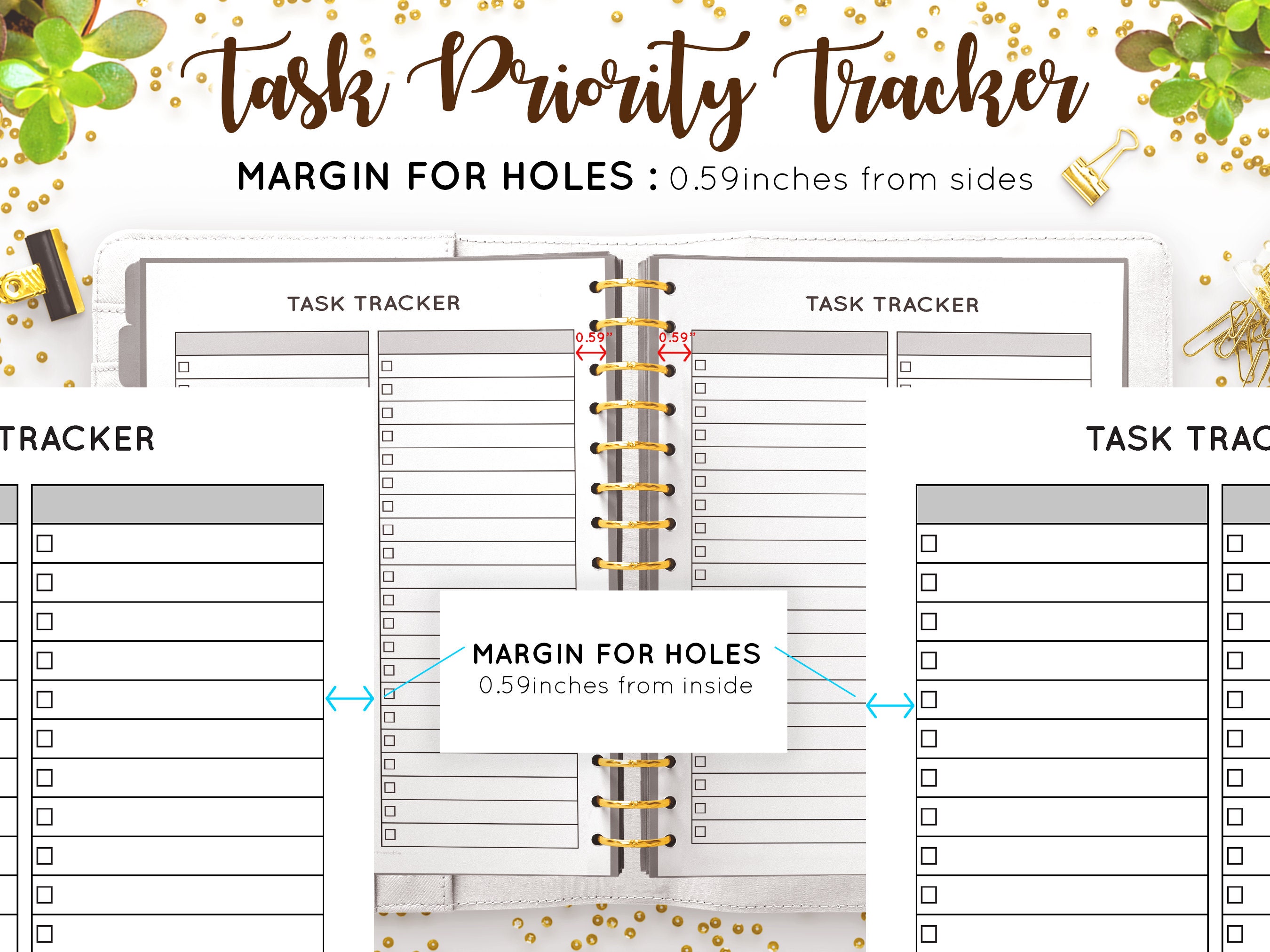 Task Tracker to Do List Planner Printable Matrix Priority List Insert ...