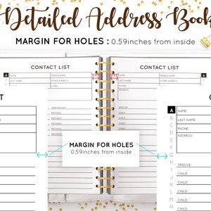 Detailed Address Book Contact List Log Contact Book Address Book With ...