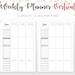 Weekly Planner Undated Vertical Layout 2 Page Worksheet Agenda Organizer Functional Habit ...