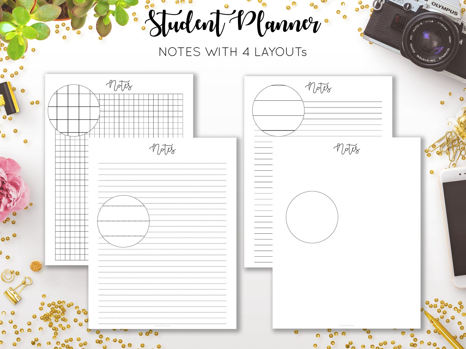 Student Planner Printable, Academic Planner, Study Template, Homeschool ...