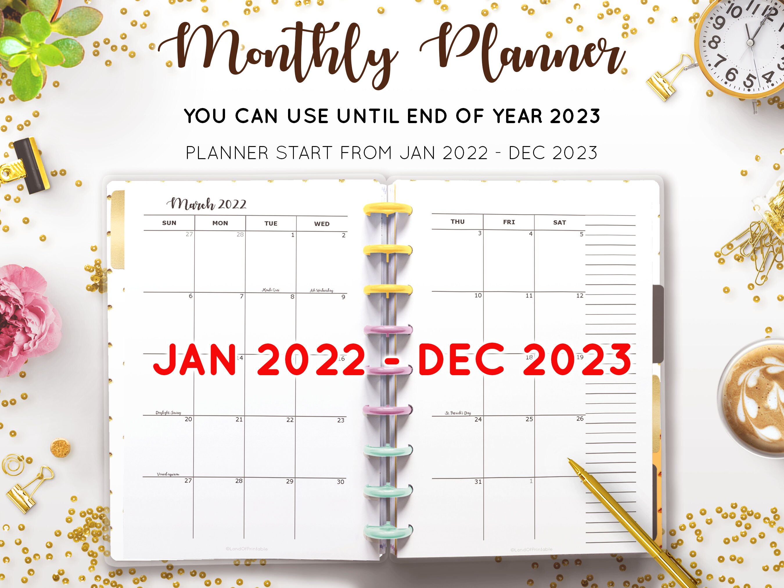 2022 2023 Weekly Planner 2022 2023 Planner 365 Day Planner - Etsy