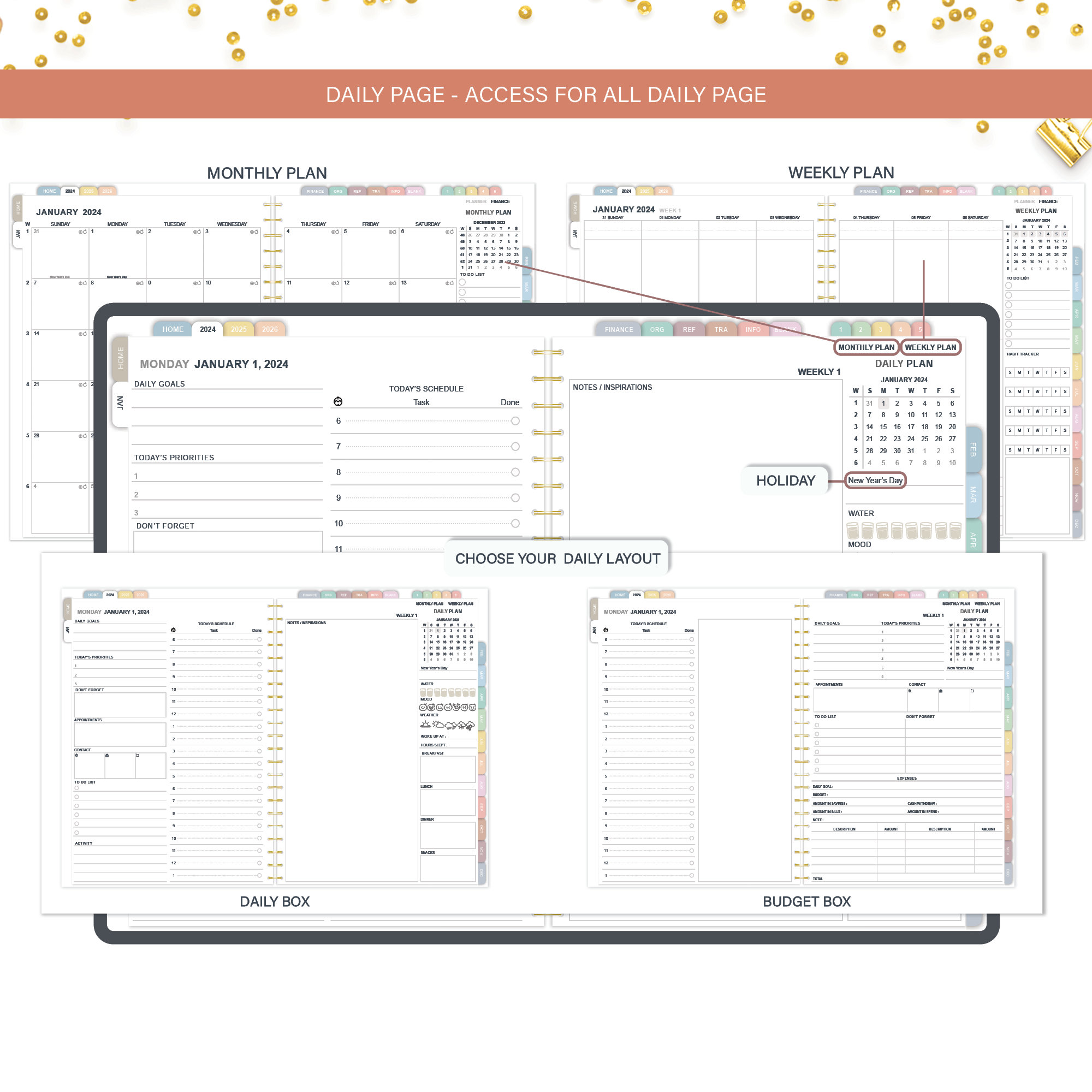 Digital Budget Planner, 2024 2025 2026, Budget Planner Goodnotes ...