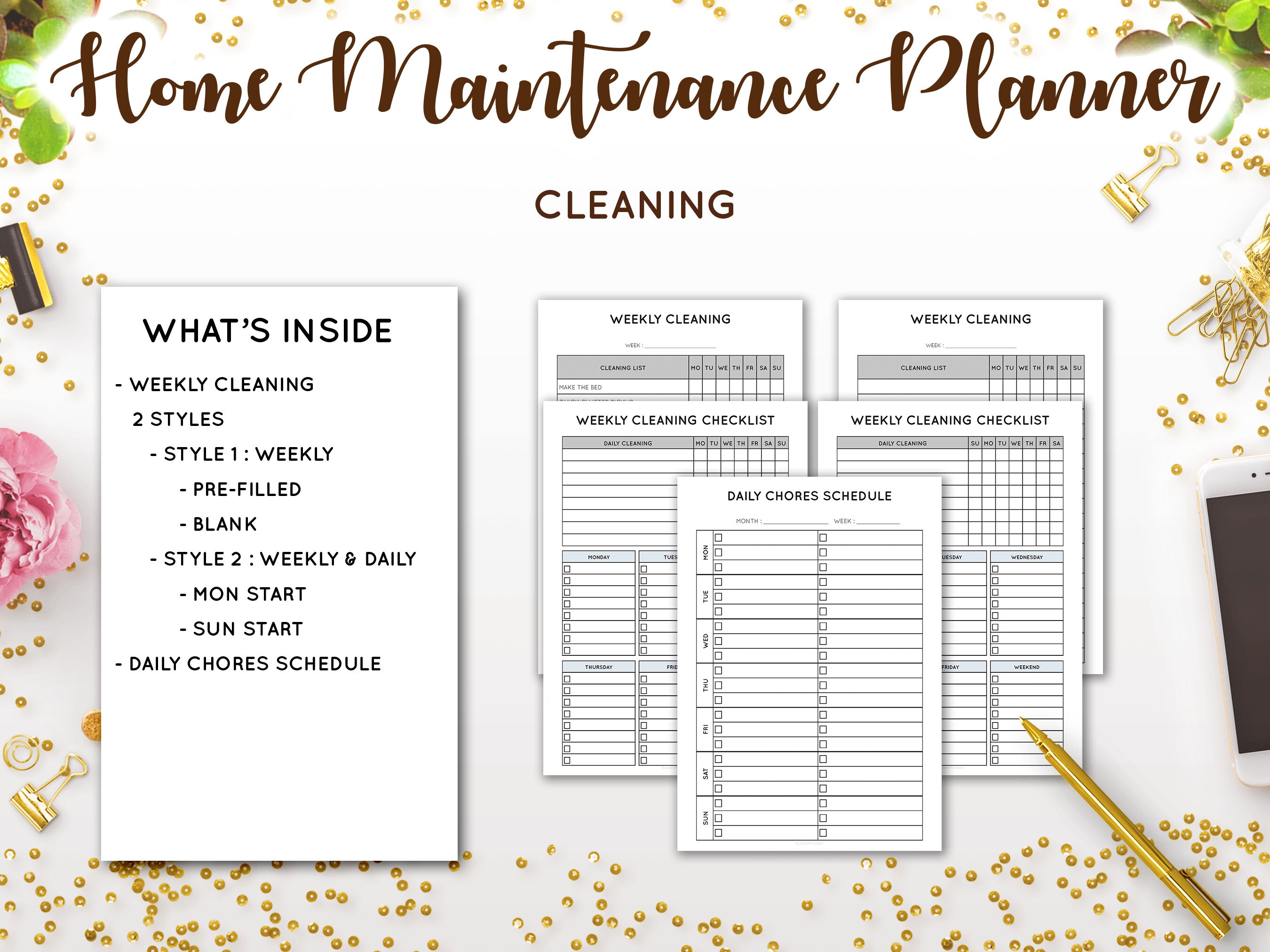 Home Maintenance Checklist Home Management Binder Home - Etsy