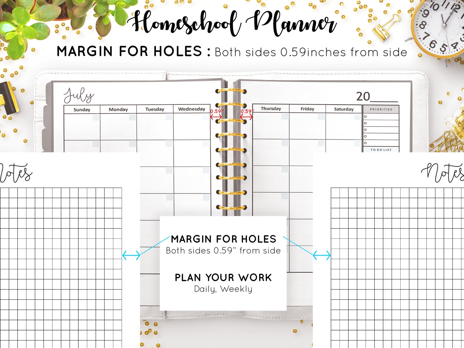 Homeschool Planner Lesson Plan Ultimate Undated Printable Curriculum ...