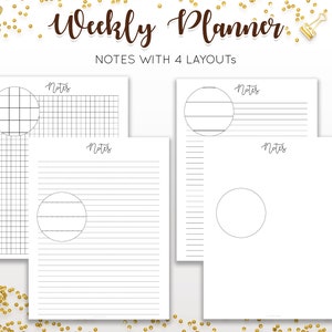 2022 2023 Weekly Planner, 365 Day Planner, 7 Day Weekly, Schedule, Grid ...