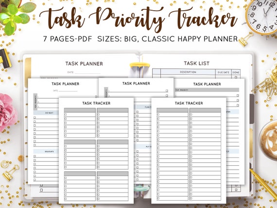 Task Tracker to Do List Planner Printable Matrix Priority List | Etsy