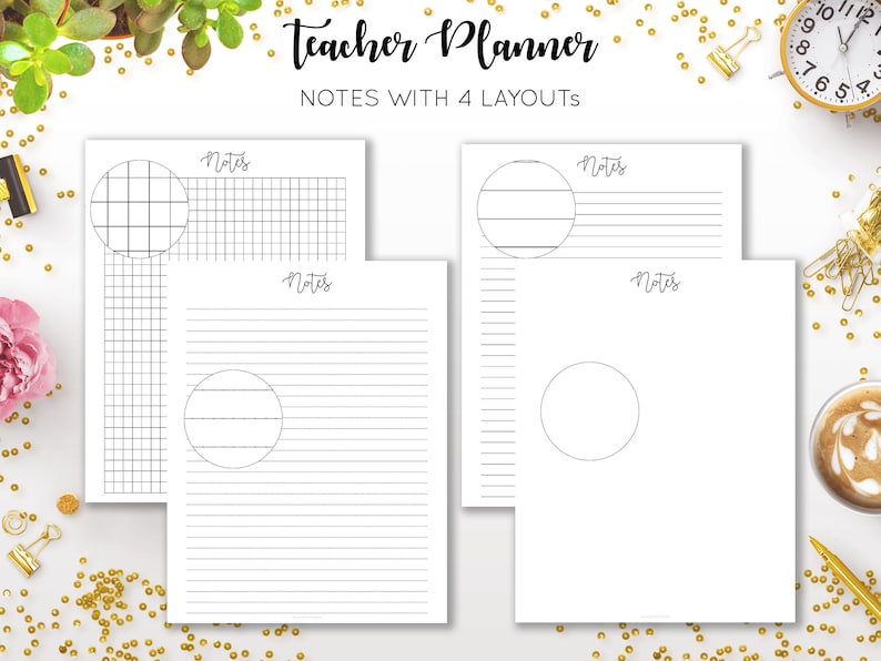 Teacher Planner, Lesson Plan Template, Academic Planner, Undated ...