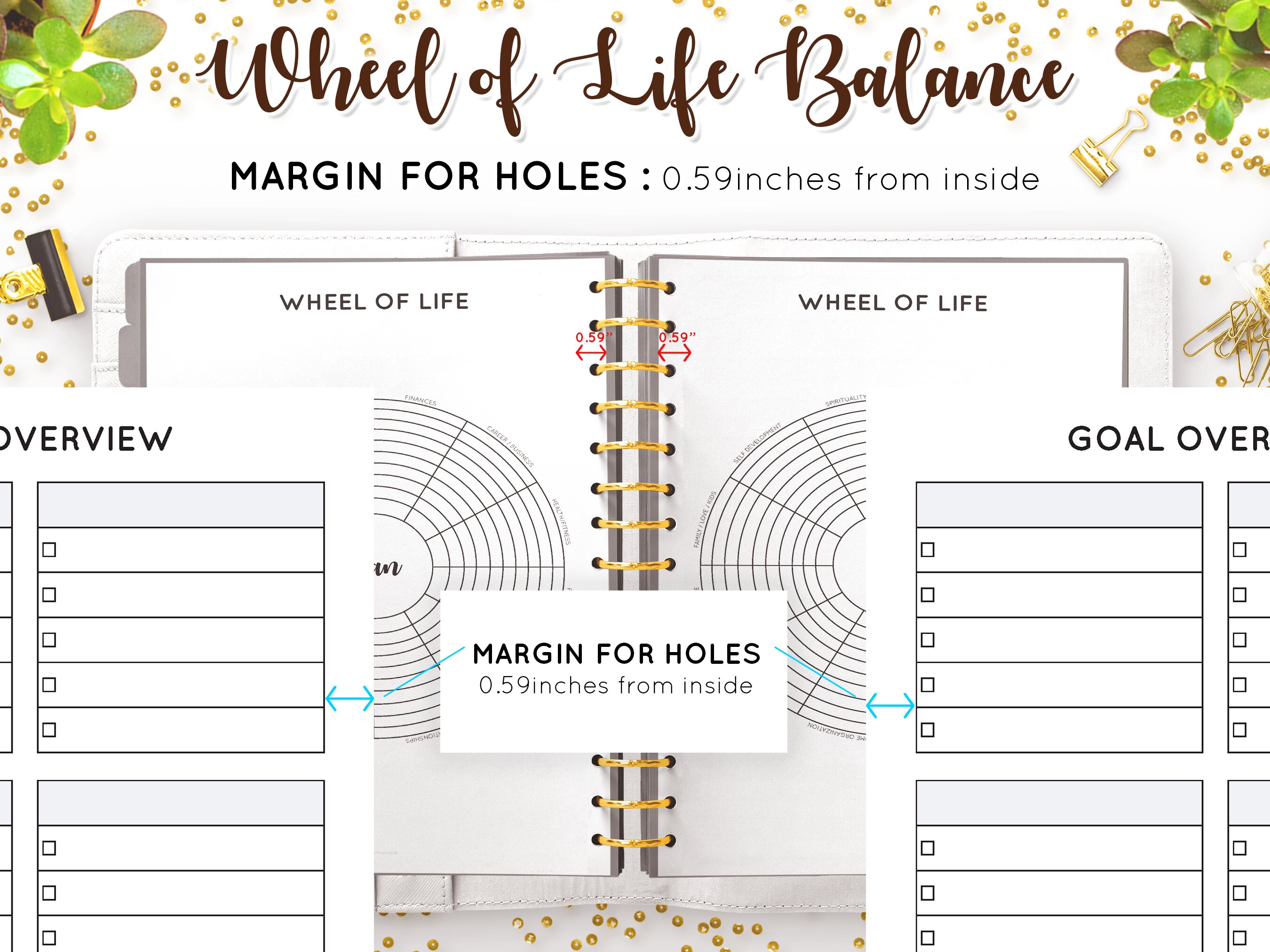 Wheel of Life Template Wheel of Life Balance Goal Planner - Etsy