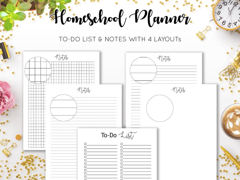 Homeschool Planner Lesson Plan Ultimate Undated Printable Curriculum ...