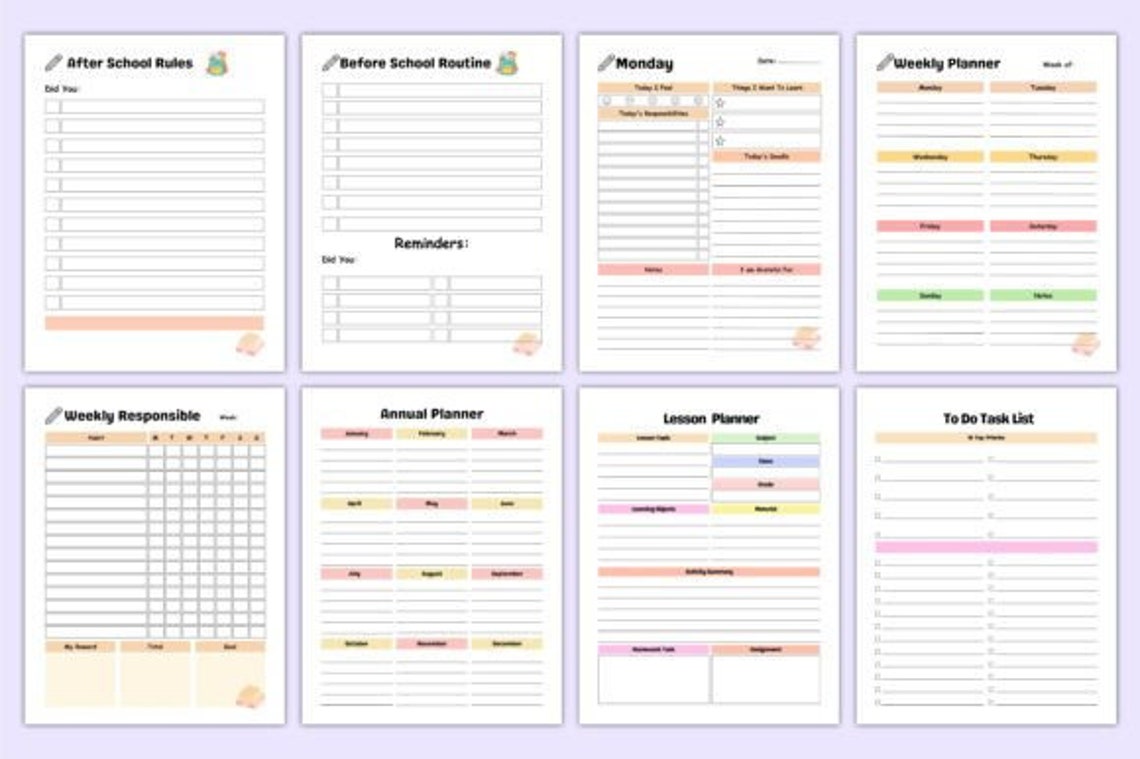 Daily Plans | Homeschool Lesson Planner | Homeschool Planner Workbook ...