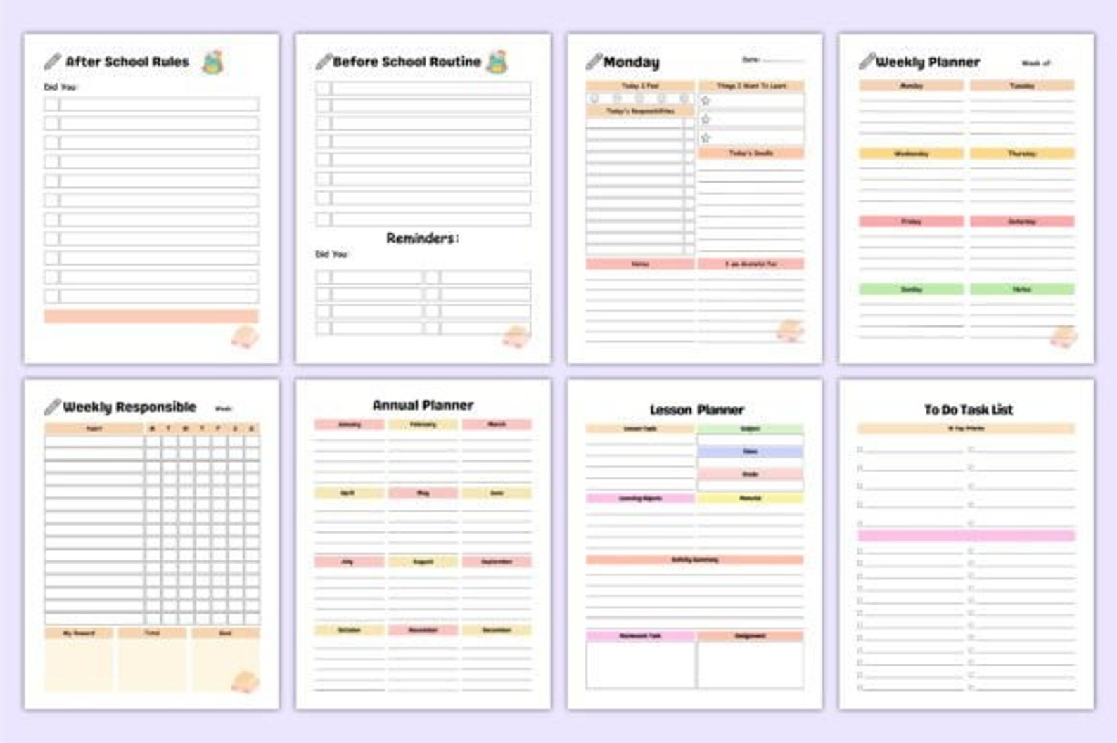 Daily Plans | Homeschool Lesson Planner | Homeschool Planner Workbook ...
