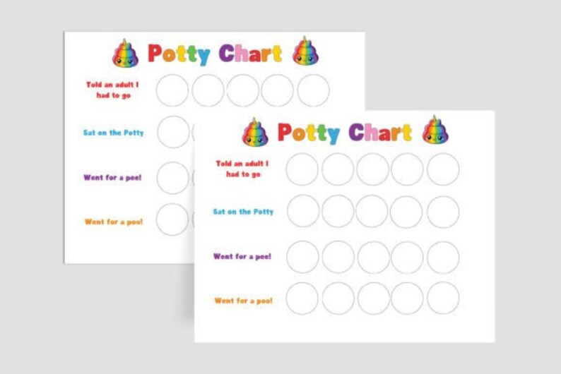 Potty Chart Toddler Reward Chart Poopy Party Chart Printable Kids Potty ...