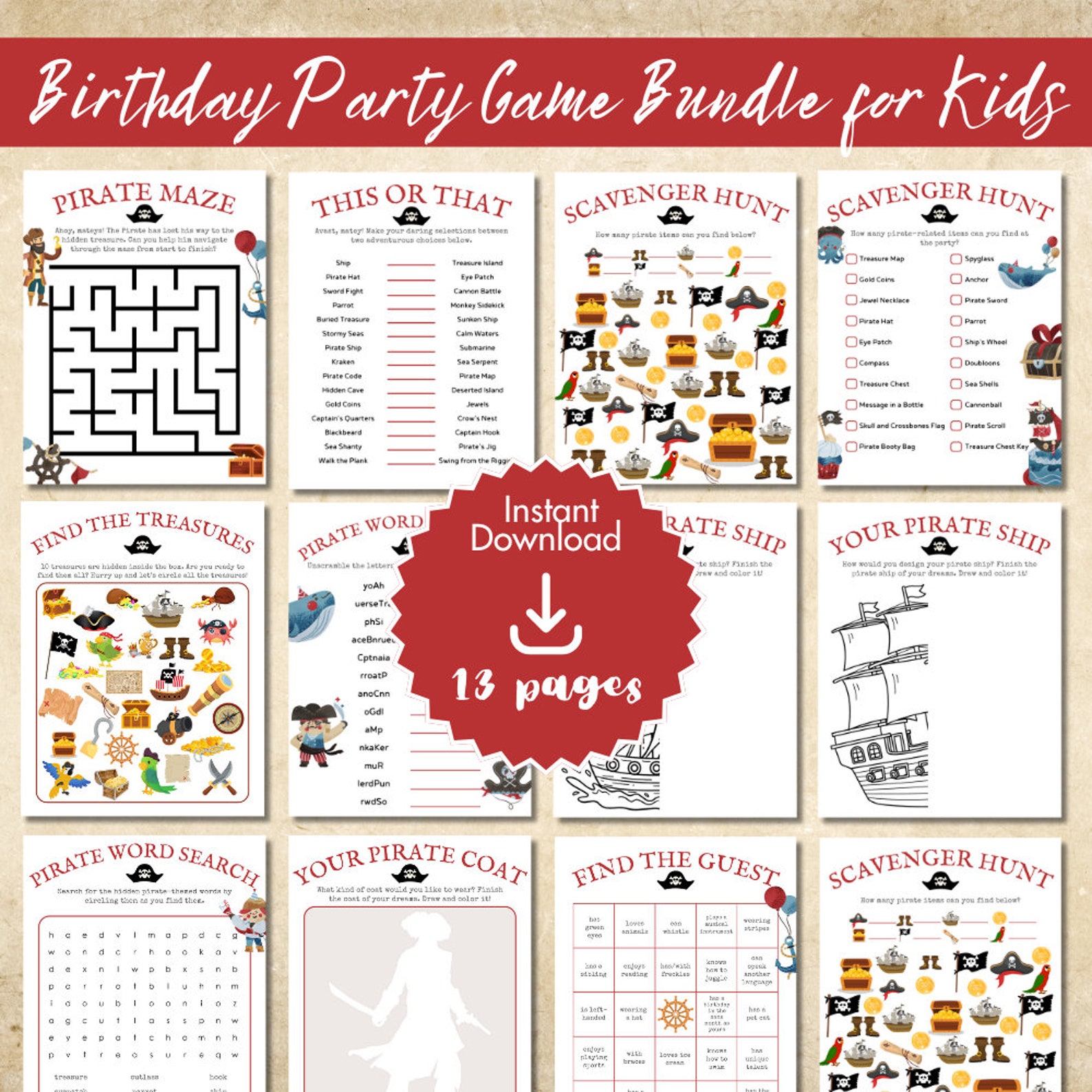 Birthday Activity for Kids and Teens | Teenager Birthday Games ...