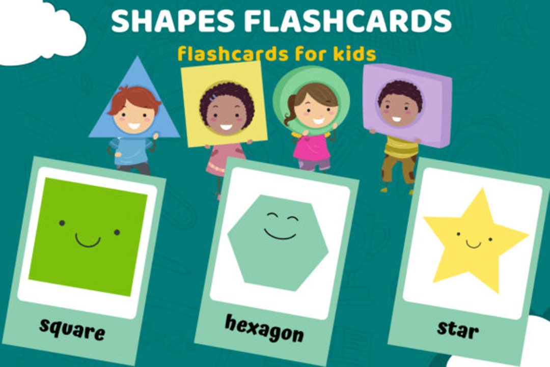 Geometric Shapes Flash Cards | Homeschool Printables | Shapes ...