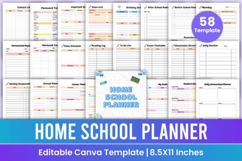 Daily Plans | Homeschool Lesson Planner | Homeschool Planner Workbook ...