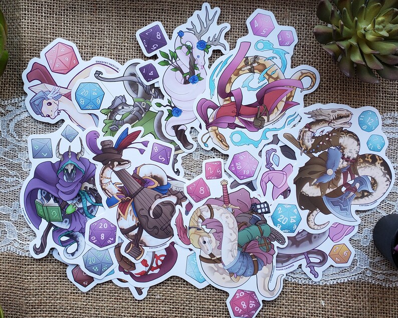 MEGA PACK: Dnd Ball Python Classes /w Dice All Base Classes - Etsy