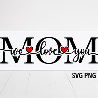 Mom SVG Custom Mother Png Mother's Day Gift for Mom With Kids Names ...