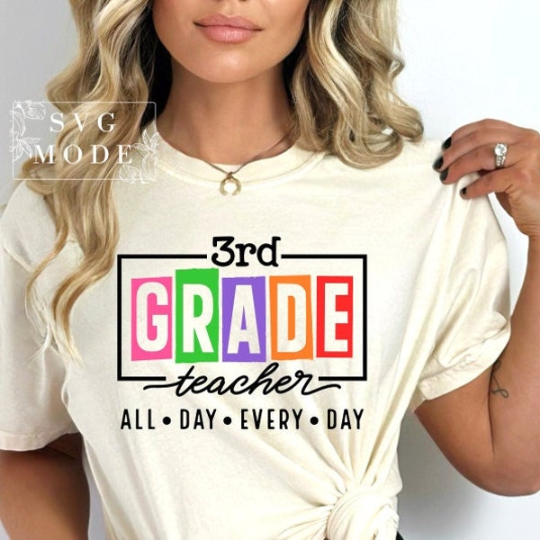3rd Grade Teacher Shirt - Etsy