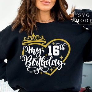 16th and Fabulous Svg Png, 16th Birthday Svg, Officially 16 Svg, Sweet ...