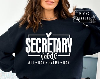 Secretary Mode Svg, One Loved Secretary Svg, Best Secretary Svg ...