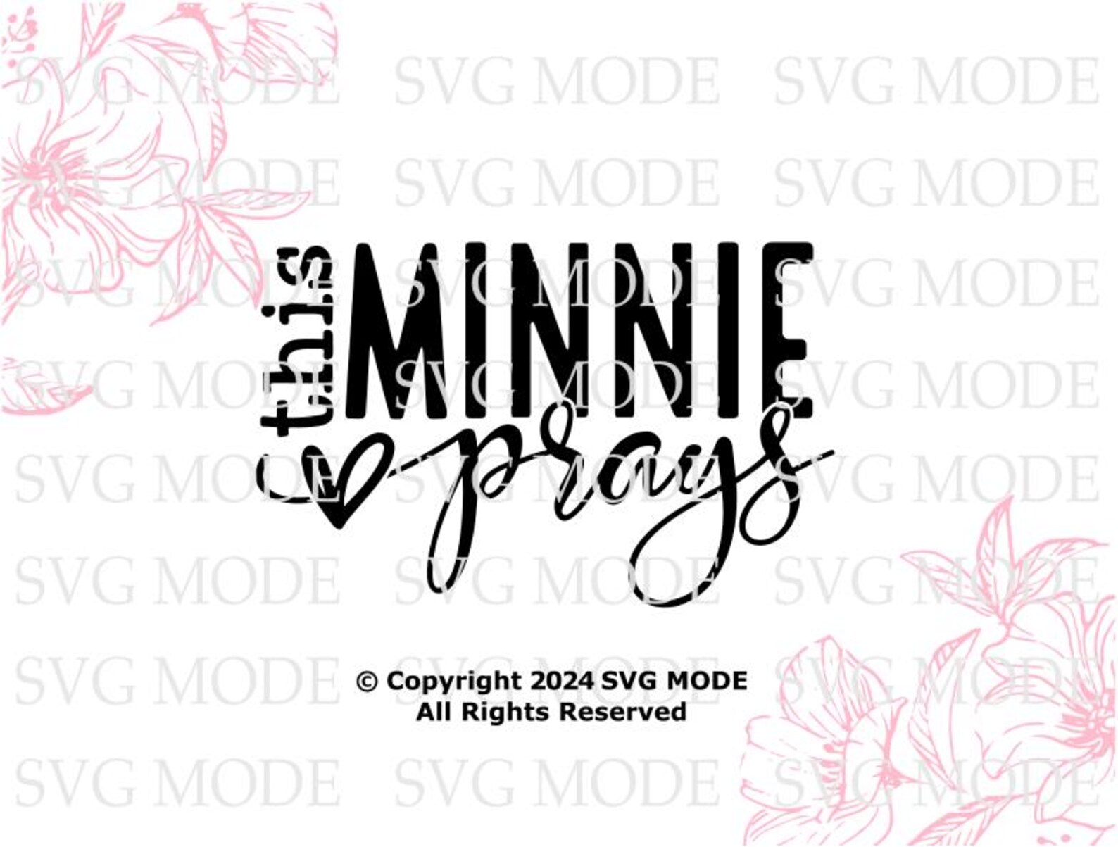 This Minnie Prays SVG PNG, Praying Minnie Svg, Minnie Svg, Minnie Svg ...