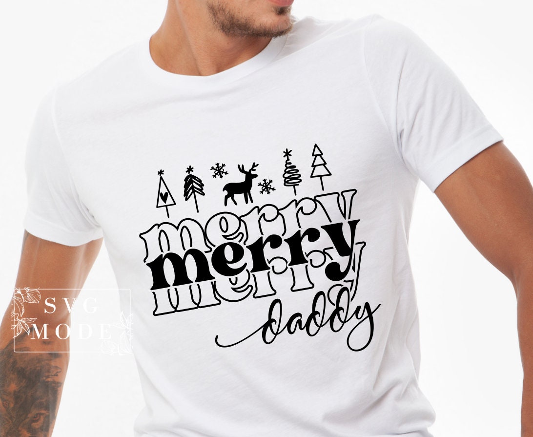 Merry Daddy SVG PNG PDF Daddy Claus Svg Funny Christmas Svg - Etsy