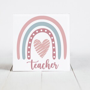 Boho Rainbow Svg Bundle Teacher Rainbow Svg Thank You - Etsy UK