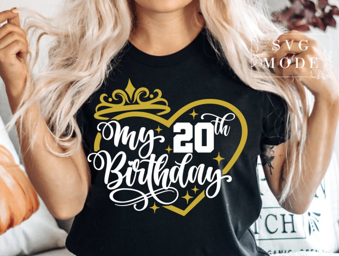 20th Birthday SVG PNG, 20th Birthday Shirt Svg, Hello 20 Svg, 20th ...