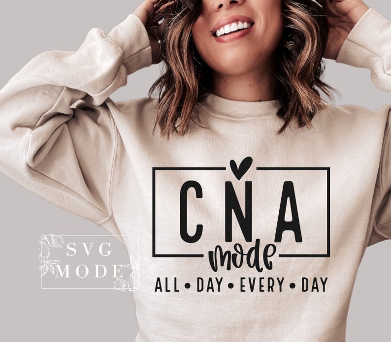 CNA Mode All Day SVG PNG Cna Life Svg Cna Shirt Svg Gift to - Etsy