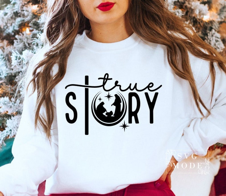 True Story SVG PNG Nativity Scene Svg True Story Nativity - Etsy