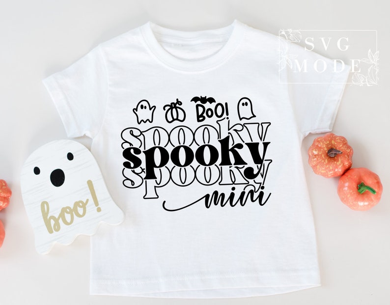 Spooky Mini SVG PNG Baby Ghost Svg Toddler Spooky Svg Kids - Etsy
