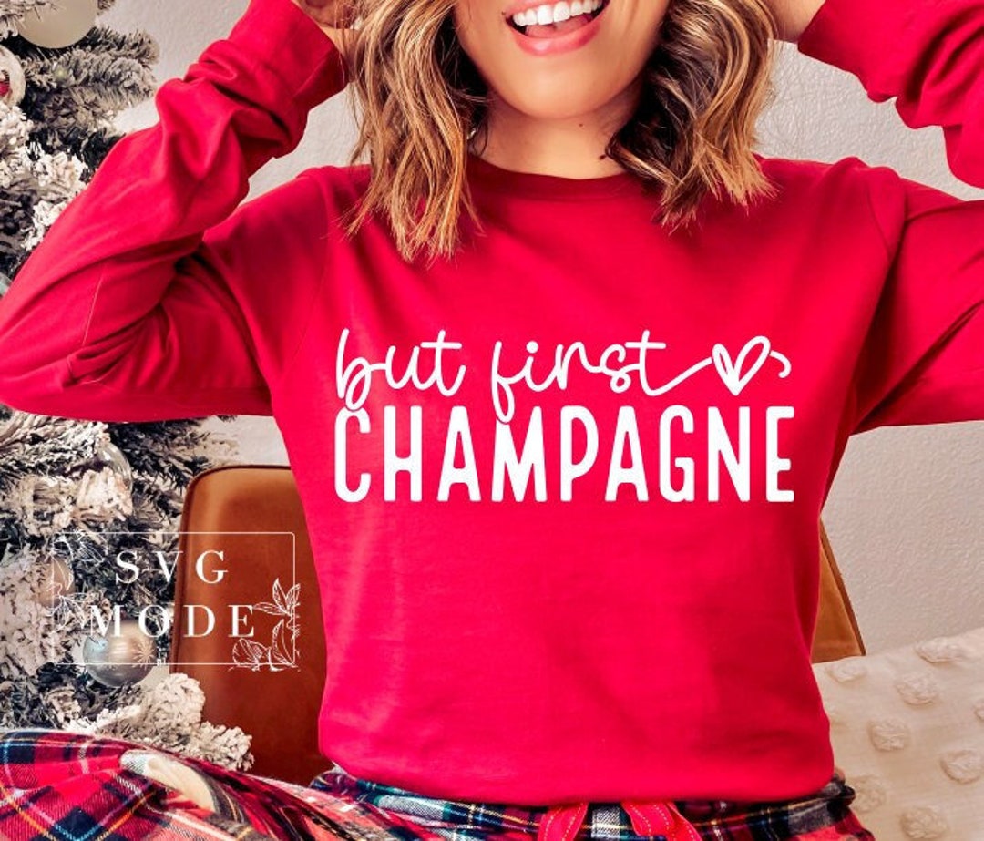 But First Champagne SVG PNG PDF, New Years Eve Svg, Popping Bottles Svg ...