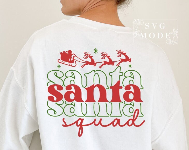 Santa Crew SVG PNG PDF Christmas Vibes Svg Merry Christmas - Etsy