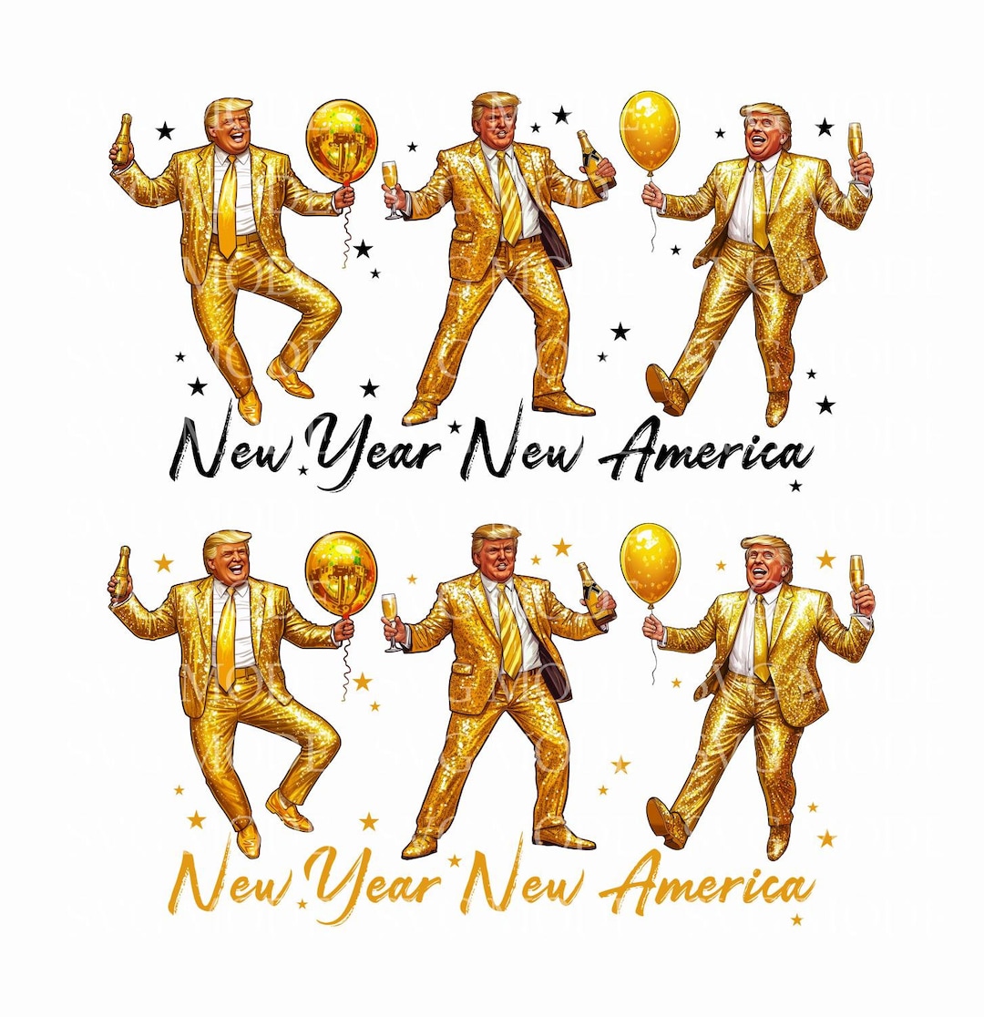 New Year Trump 2026 PNG, New Year New America Png, Trump Happy New Year ...