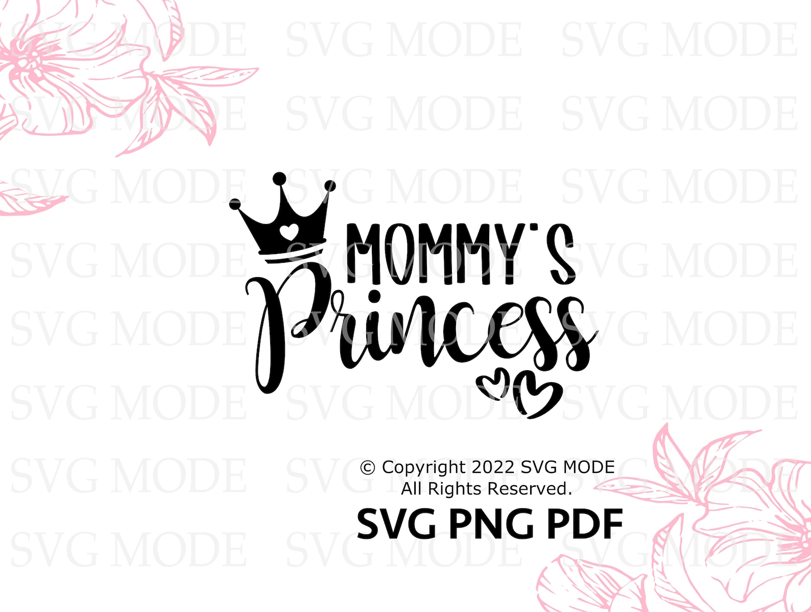 Mommy's Princess SVG PNG PDF Princess Svg Baby Girl Svg | Etsy UK
