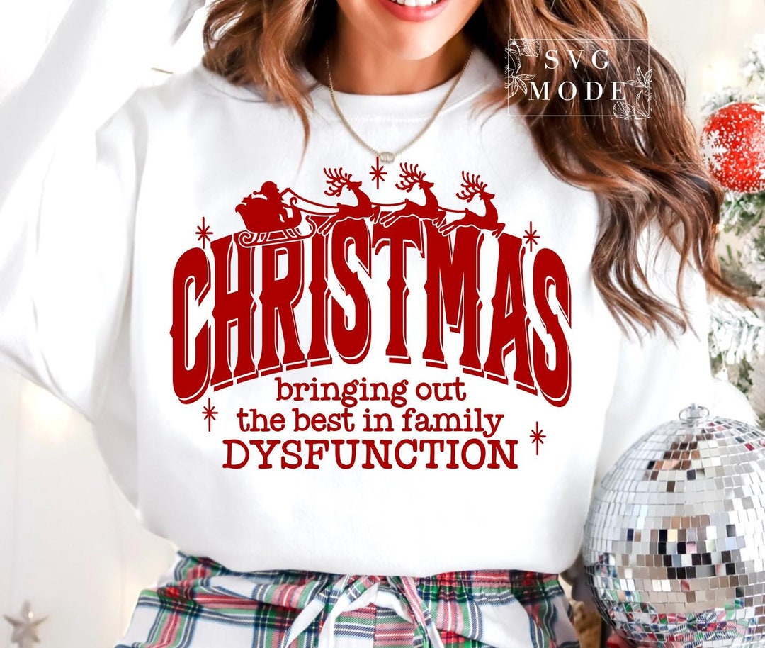 Christmas Family Dysfunction Svg, Christmas Vibes Svg, Merry Christmas ...