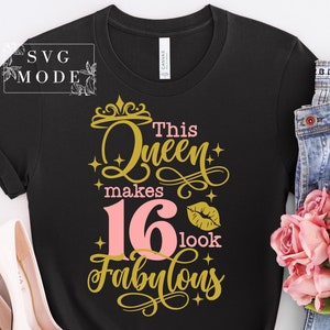 16th and Fabulous Svg Png 16th Birthday Svg Officially 16 - Etsy