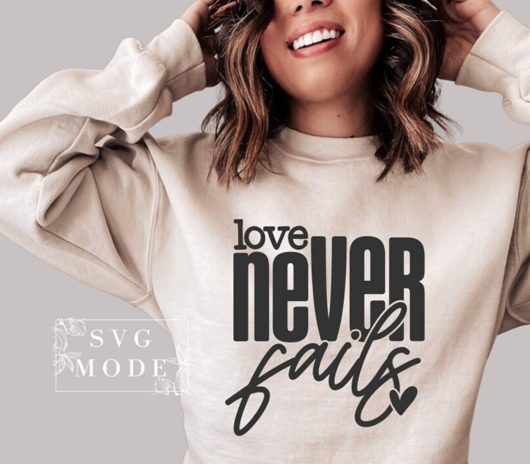 El amor nunca falla SVG, amor propio svg, eres suficiente svg, día de ...