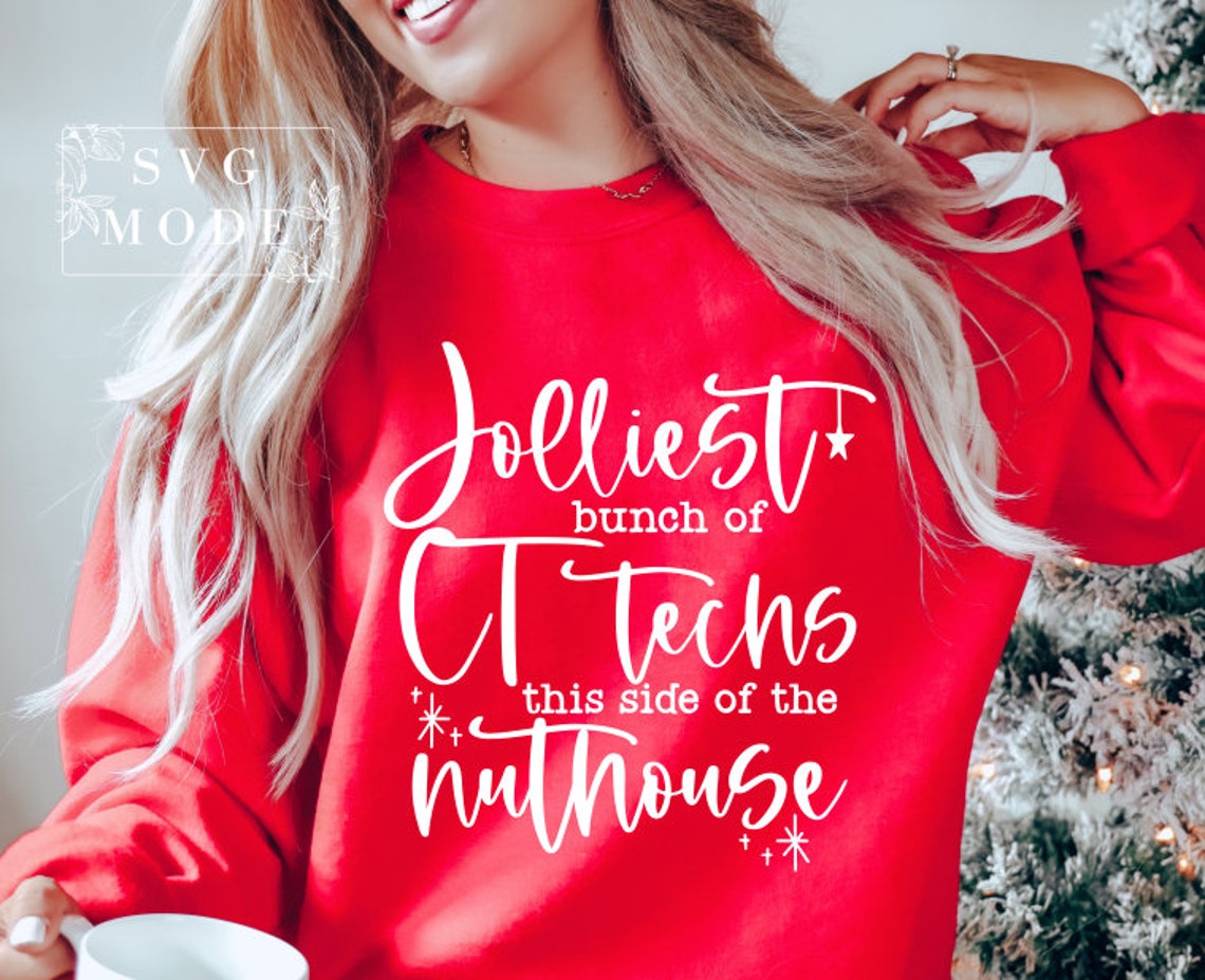 Jolliest Bunch of CT Techs Svg, Merry CT Techs Svg, Christmas CT Techs ...