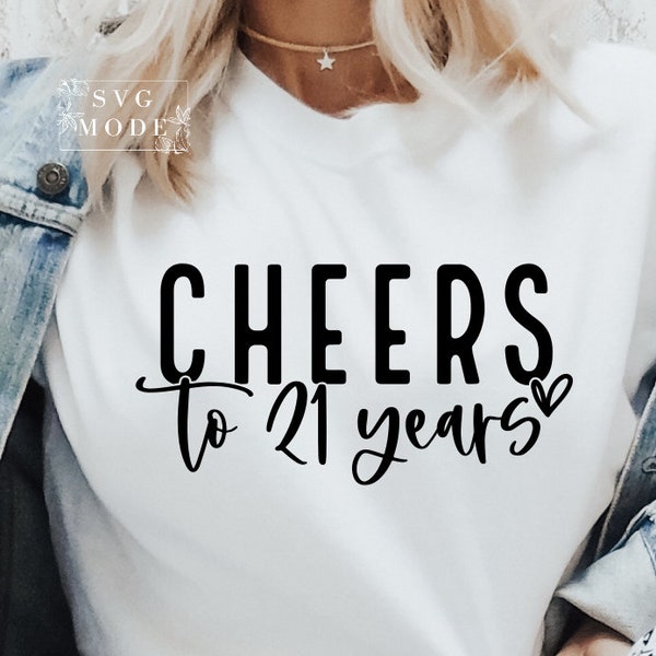 Cheers to 21 Years - Etsy