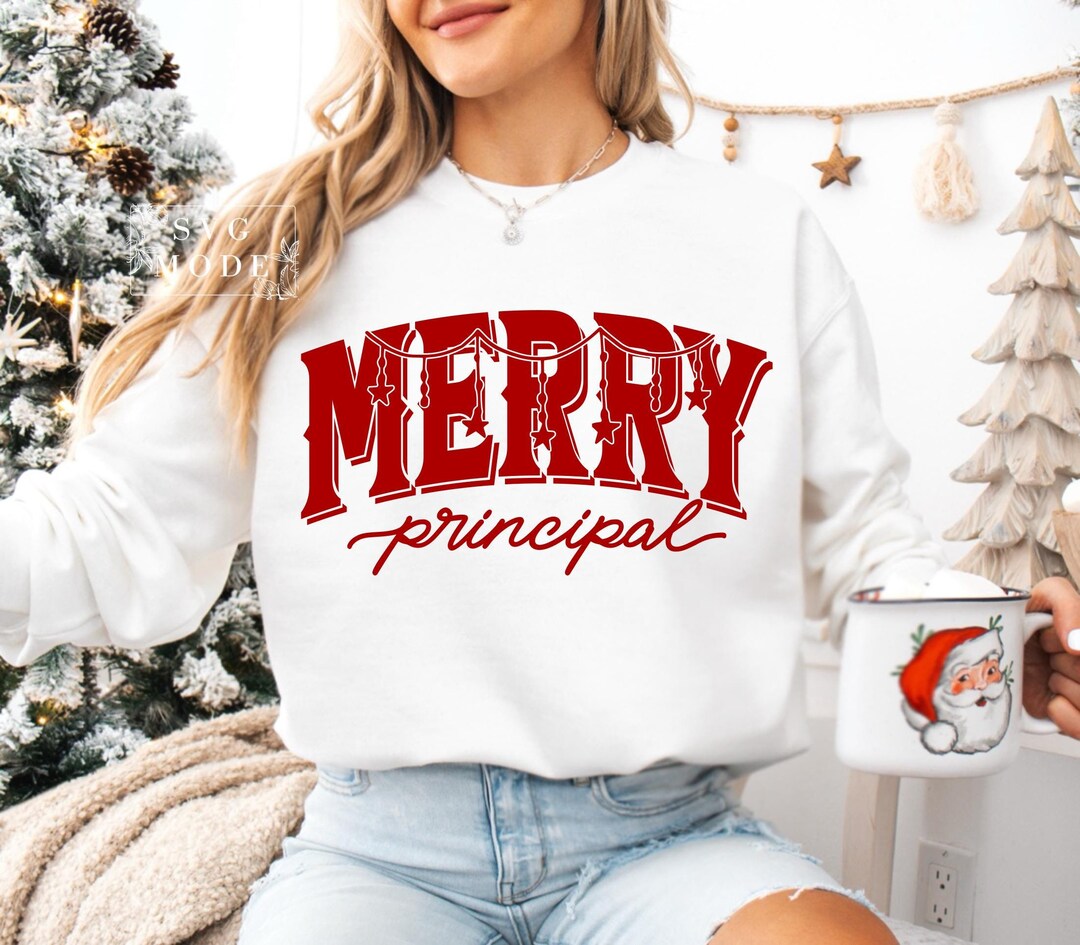 Merry Principal SVG PNG, Principal Christmas Svg, Principal Svg, Merry ...