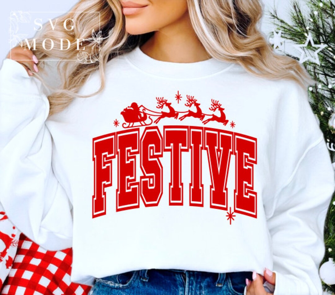Festive SVG PNG, Jolly Svg, Christmas Svg, Christmas Jumper Svg ...