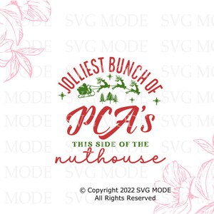 Jolliest Bunch of Pca's Svg Png, PCA Staff Svg, Pca Life Svg, Jolly Pca ...