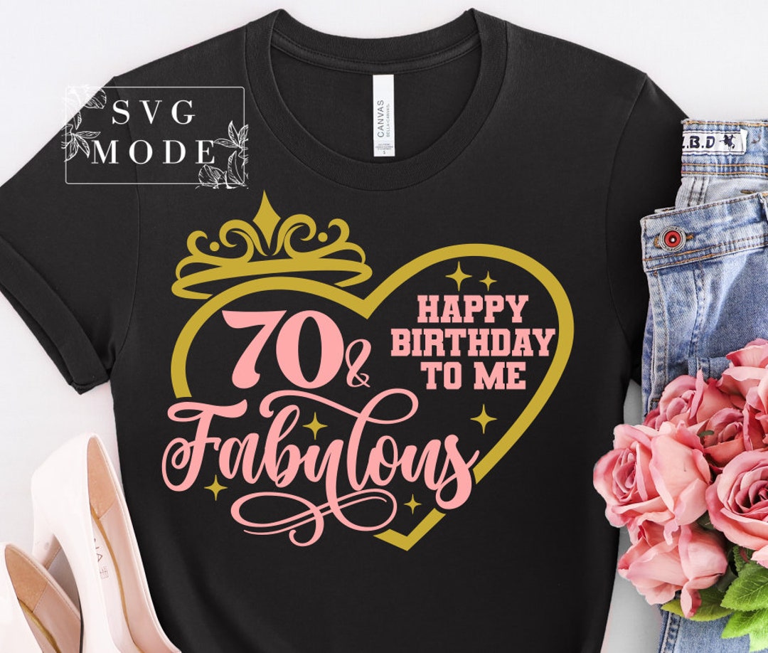 70th Birthday SVG PNG, Hello Seventy Svg, Seventy and Fabulous Svg ...
