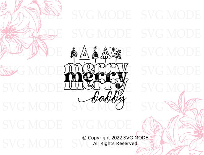 Merry Daddy SVG PNG PDF Daddy Claus Svg Funny Christmas Svg - Etsy ...
