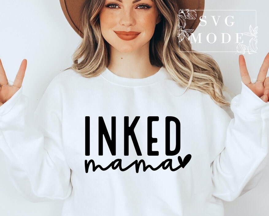 Inked Mama SVG PNG PDF Tattoo Svg Funny Mom Svg - Etsy