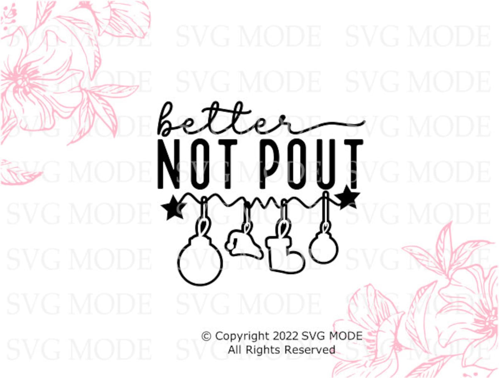 Better Not Pout SVG PNG Christmas Vibes Svg Cozy Season Svg - Etsy